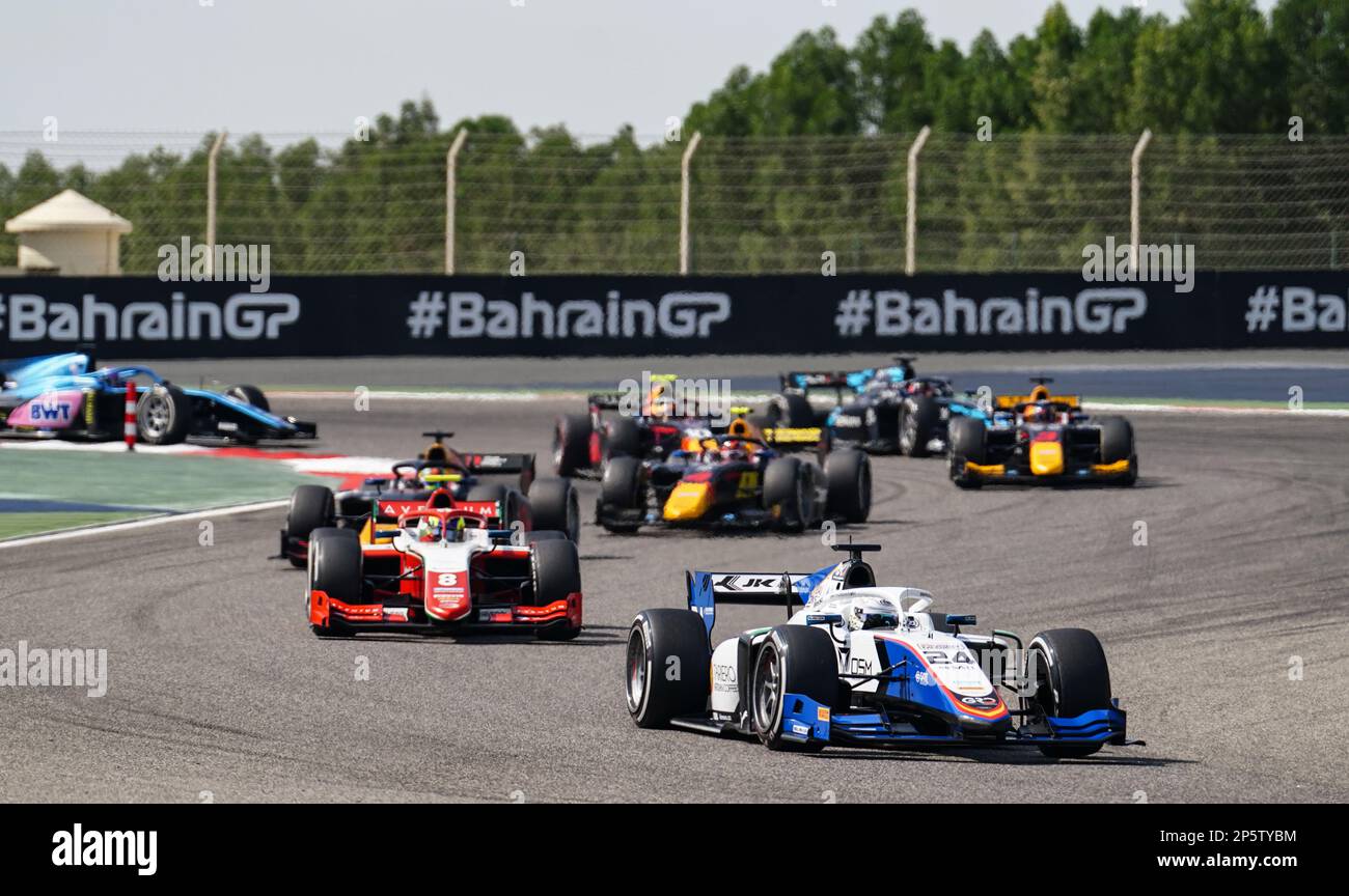 Campos Racing's Kush Maini during the F2 Feature Race ahead of the ...