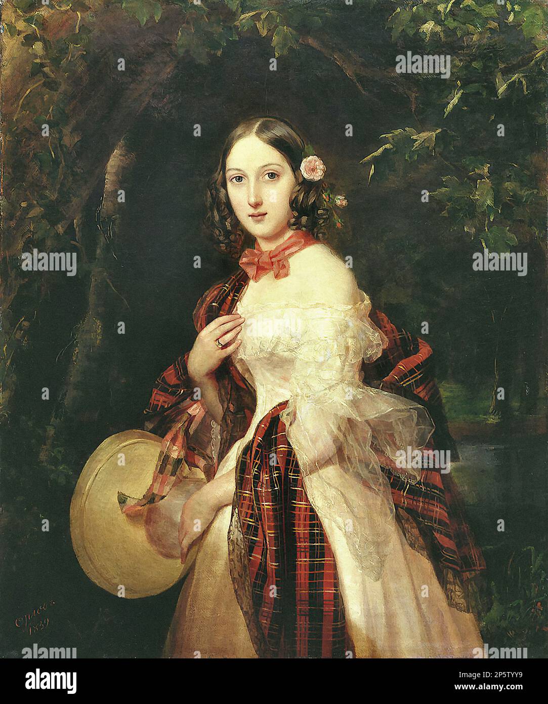 Орлов Пимен Никитич - Портрет Марии Бек - Русская школа - XIX век ...