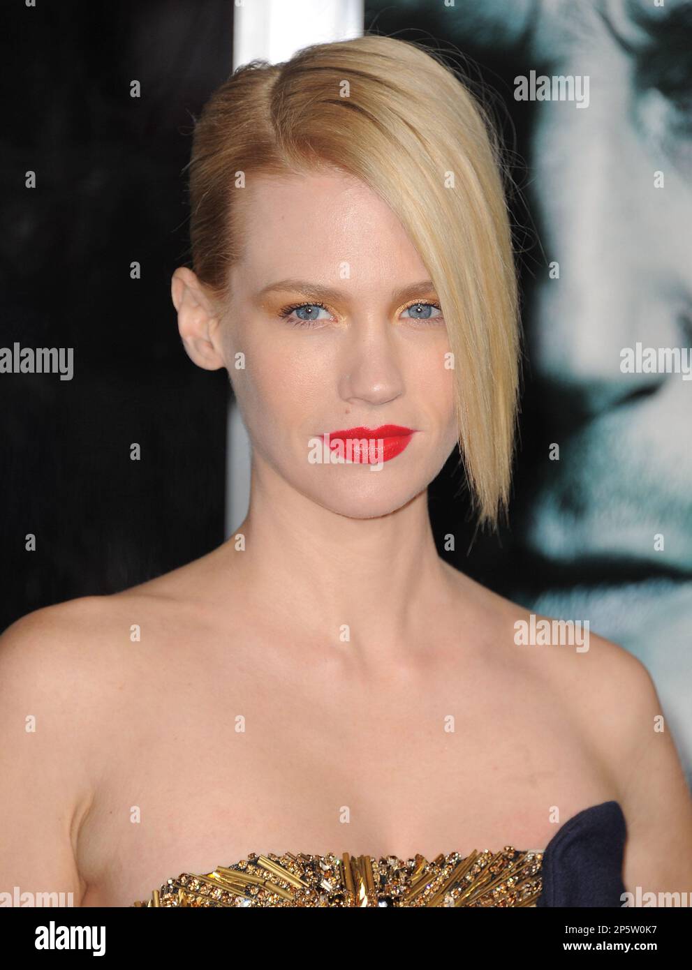 WESTWOOD, CA - FEBRUARY 16: Actress January Jones arrives at the ...