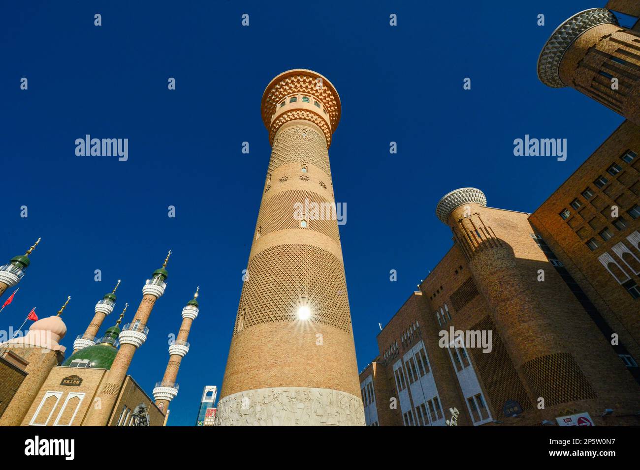 The Grand Bazaar in Urumqi, Xinjiang, China, with its magnificent ...