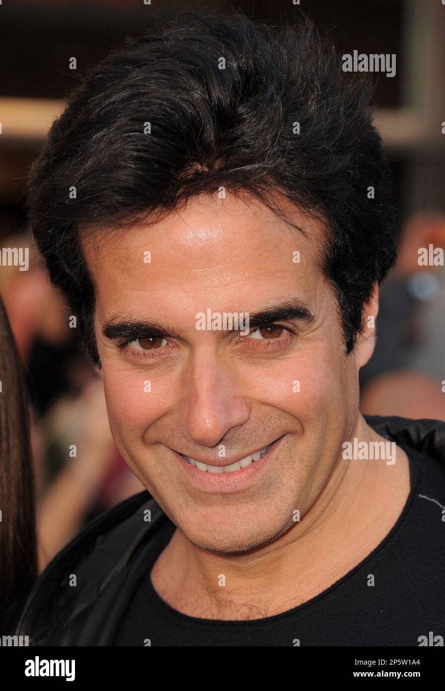 HOLLYWOOD, CA - JANUARY 23: David Copperfield arrives at the "Gnomeo ...