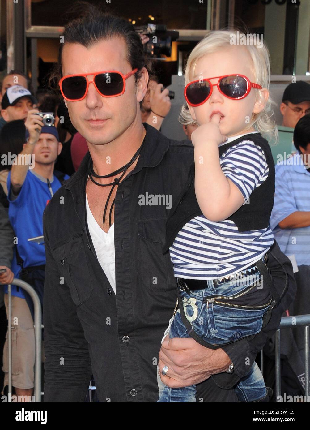 HOLLYWOOD, CA - JANUARY 23: Actor Gavin Rossdale and Zuma Rossdale ...