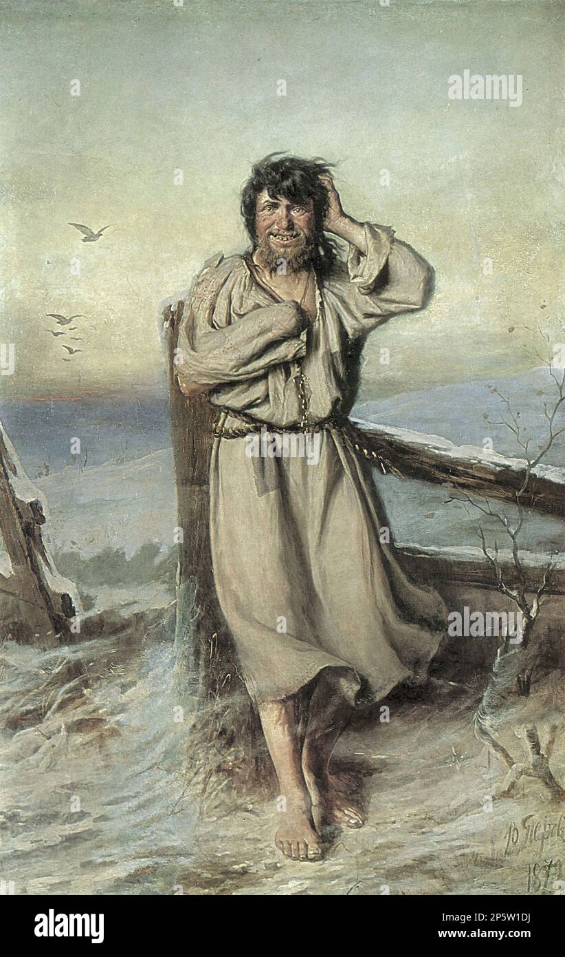 Перов Василий - Блаженный (Der Narr in Christo) - Русская школа - XIX ...