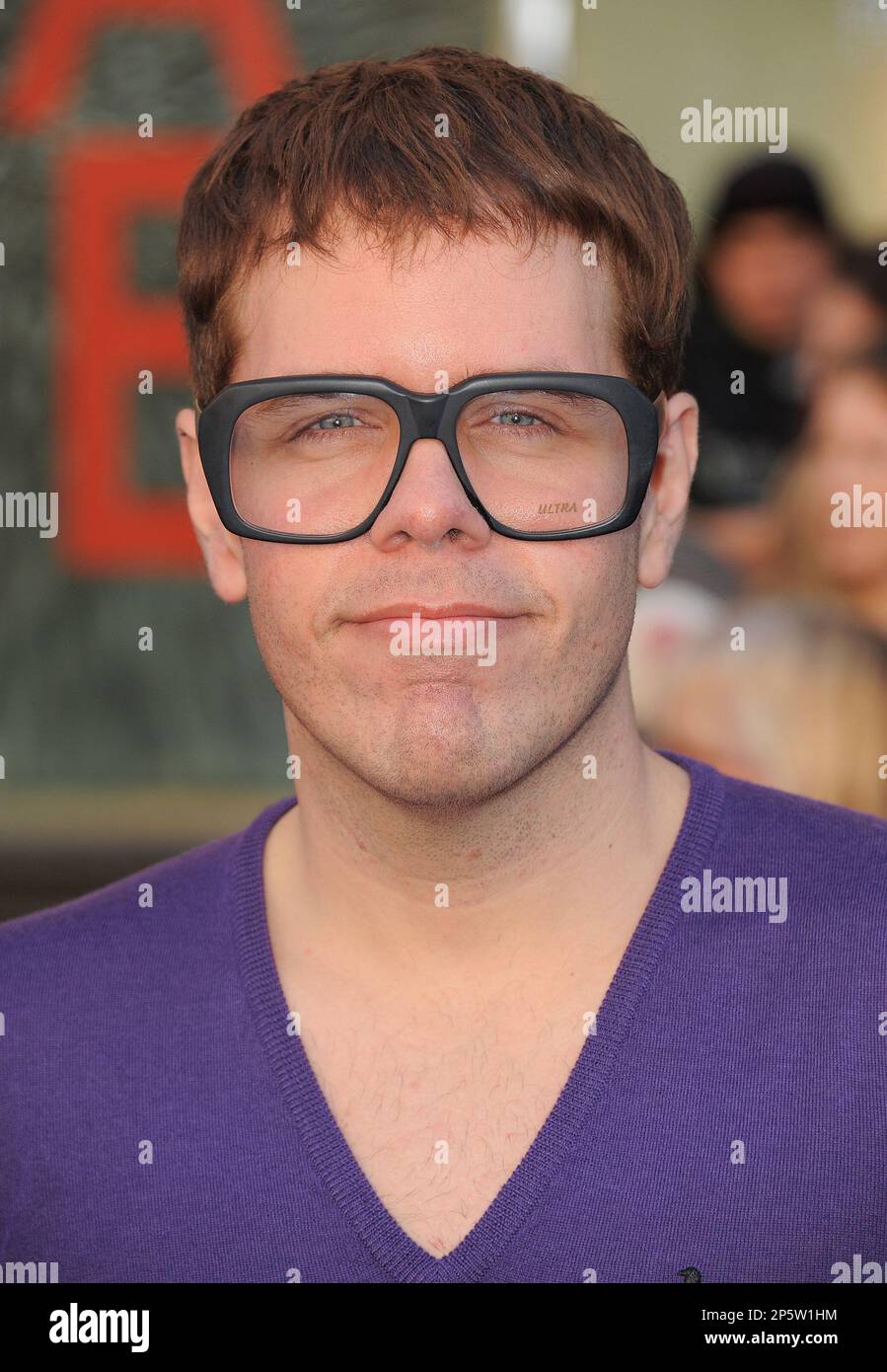 HOLLYWOOD, CA - JANUARY 23: Blogger Perez Hilton arrives at the "Gnomeo ...