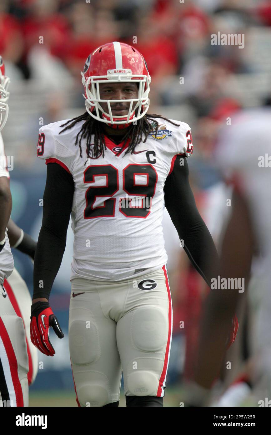 Georgia Bulldogs linebacker Jarvis Jones (29) during the NCAA Capital ...