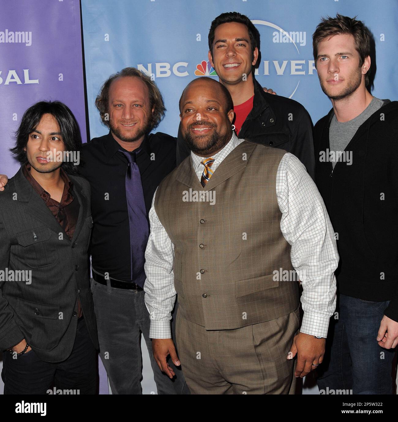 PASADENA, CA - JANUARY 13: (L-R) Actors Vik Sahay,Scott Krinsky, Mark ...