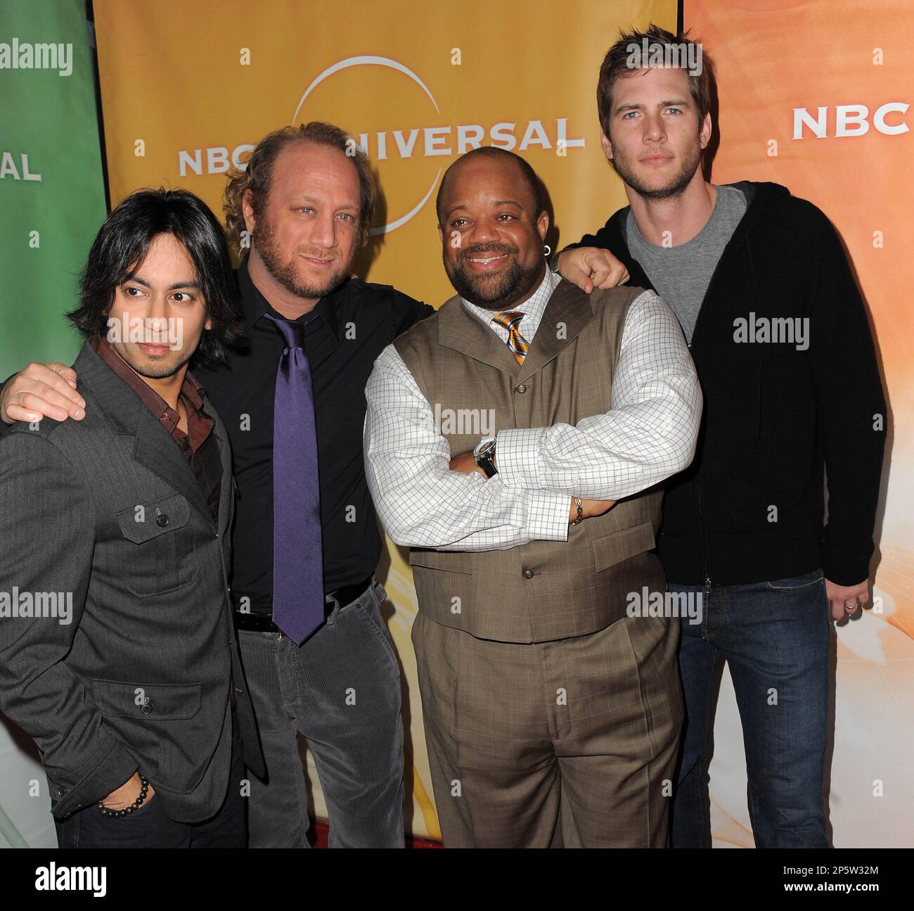 PASADENA, CA - JANUARY 13: (L-R) Actors Vik Sahay,Scott Krinsky, Mark ...