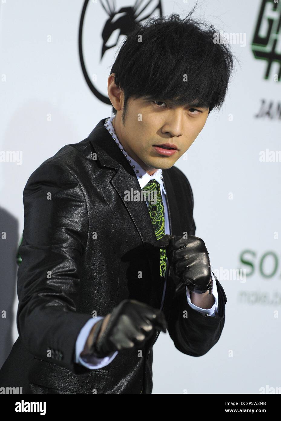 HOLLYWOOD, CA - JANUARY 10: Actor/singer Jay Chou arrives at "The Green ...