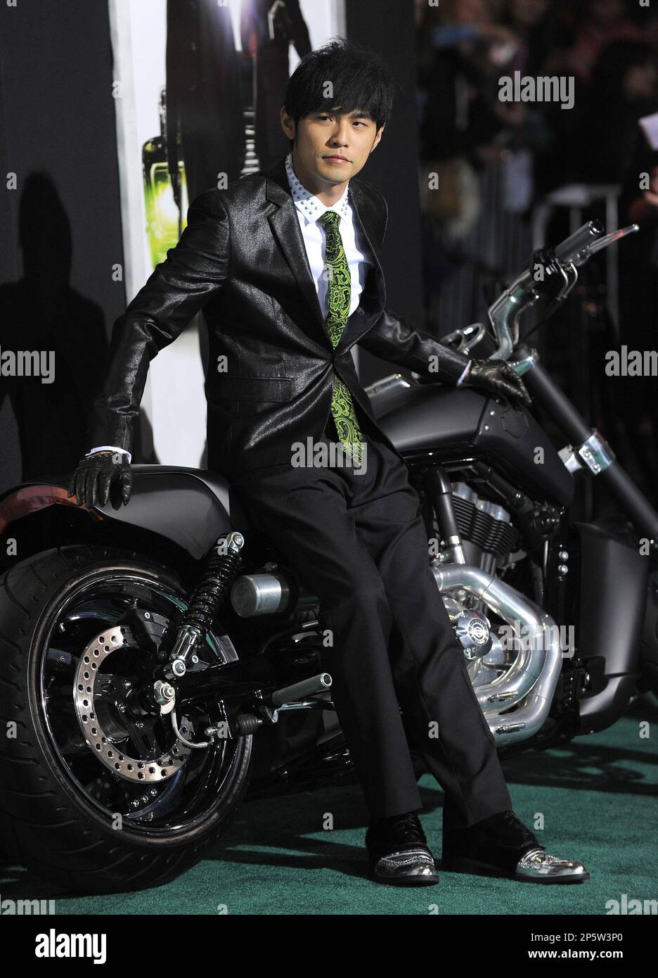 HOLLYWOOD, CA - JANUARY 10: Actor/singer Jay Chou arrives at "The Green ...