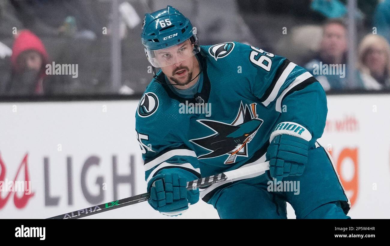 San Jose Sharks defenseman Erik Karlsson against the St. Louis Blues ...