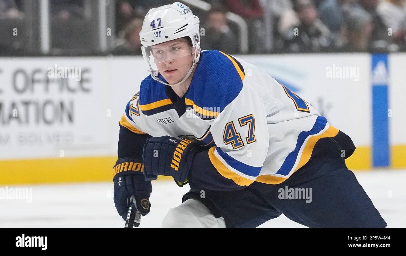 St. Louis Blues defenseman Torey Krug against the San Jose Sharks ...