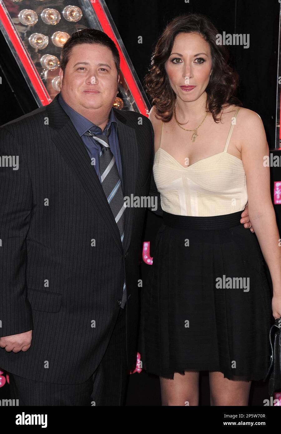 LOS ANGELES, CA - NOVEMBER 15: Chaz Bono and Jennifer Elia arrive at the premiere Of Screen Gems ...