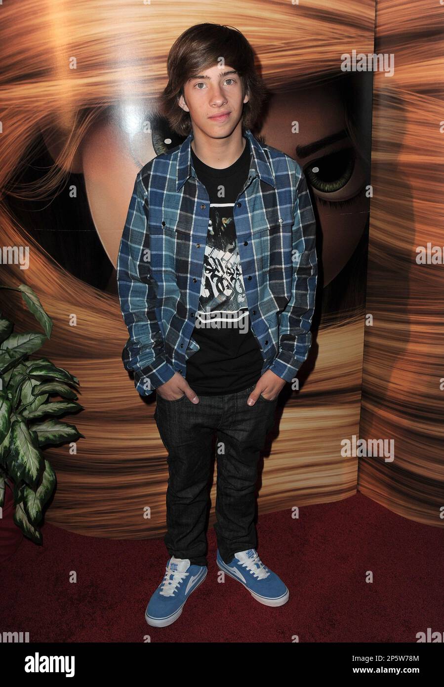 HOLLYWOOD - NOVEMBER 14: Jimmy Bennett arrives at the "Tangled" Los ...