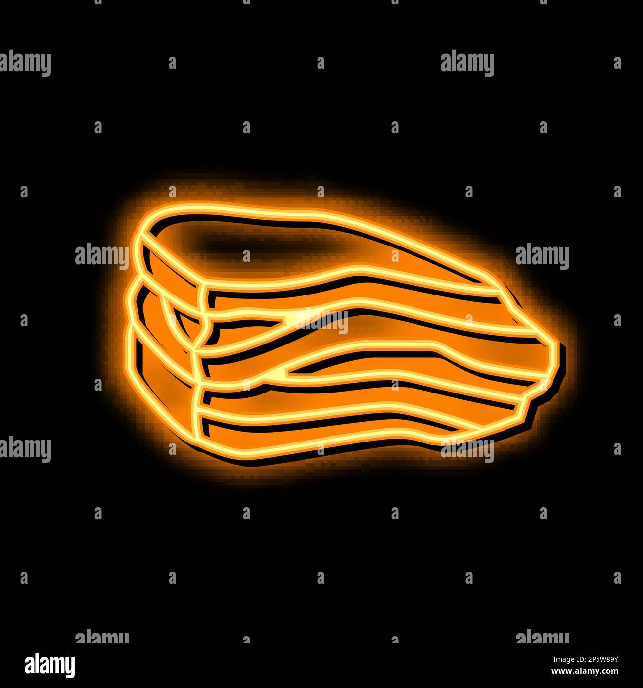 Chopped bacon Stock Vector Images - Alamy