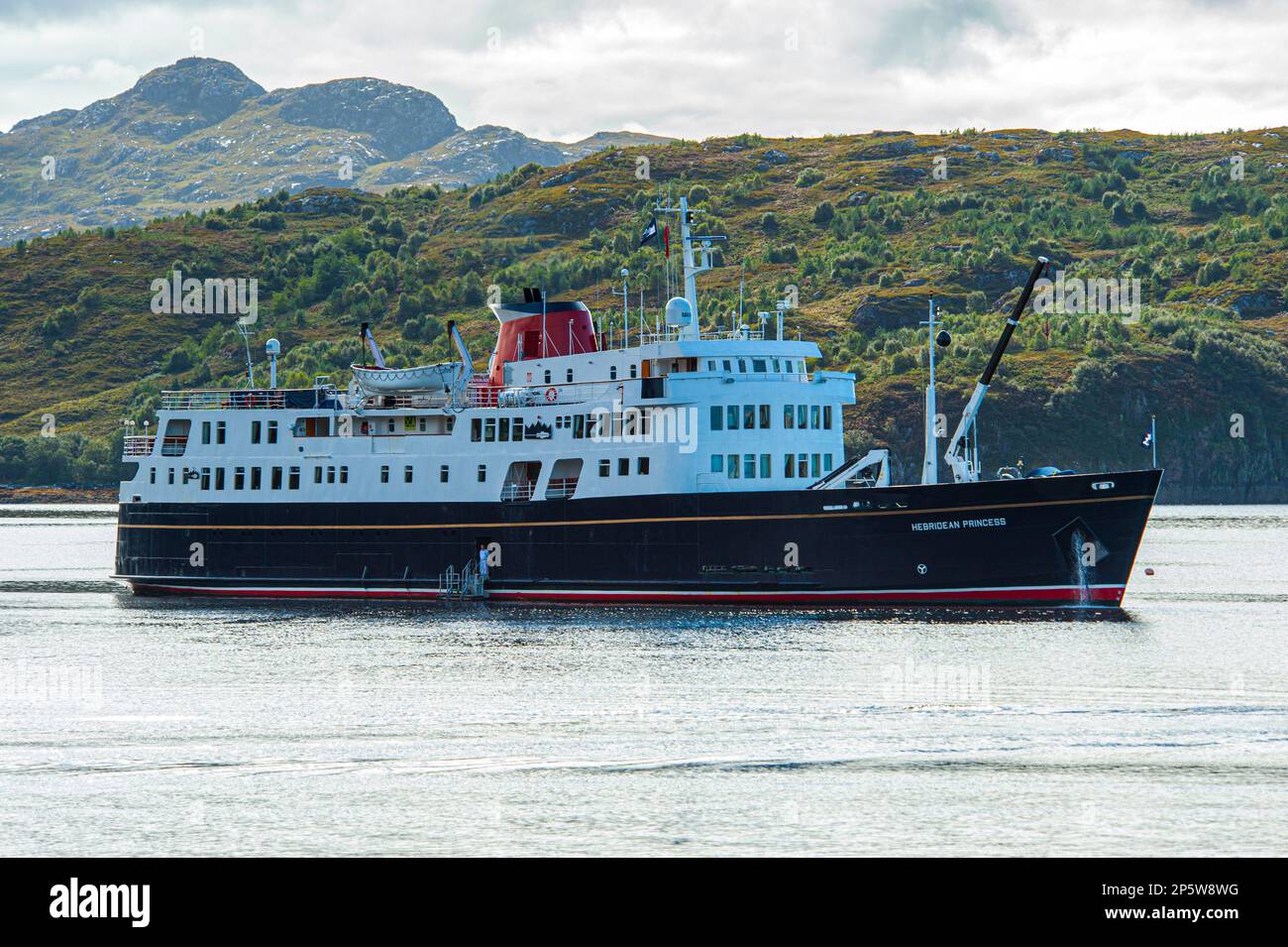 Hebridean Princess Cruise Ship in Wester Ross Scotland Stock Photo - Alamy
