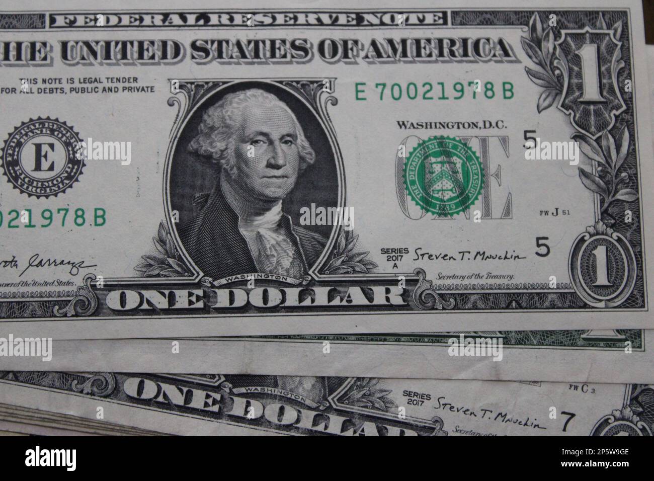 US one dollar bills, close up Stock Photo - Alamy