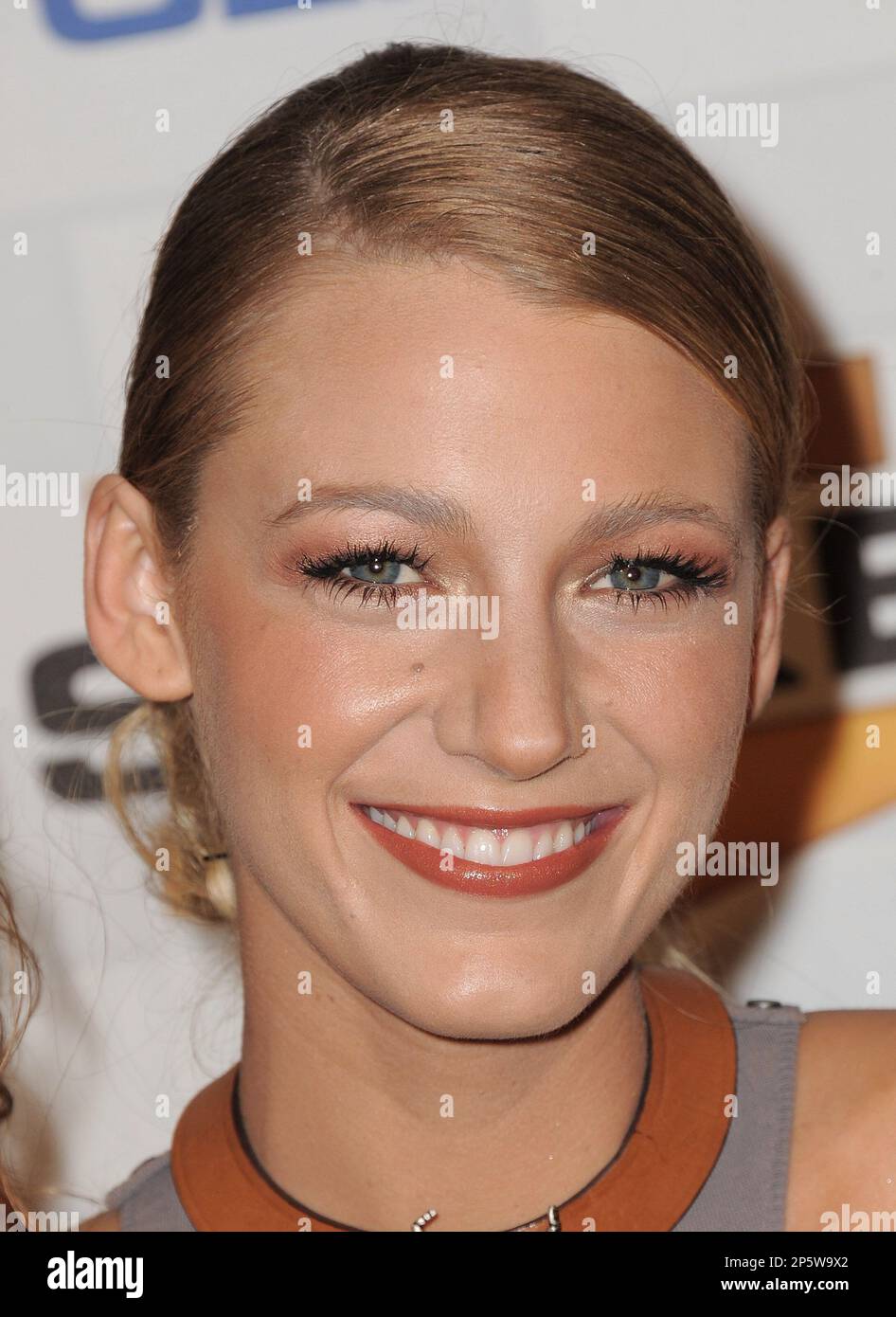 LOS ANGELES, CA - OCTOBER 16: Actress Blake Lively arrives at Spike TV's "Scream 2010" at The ...