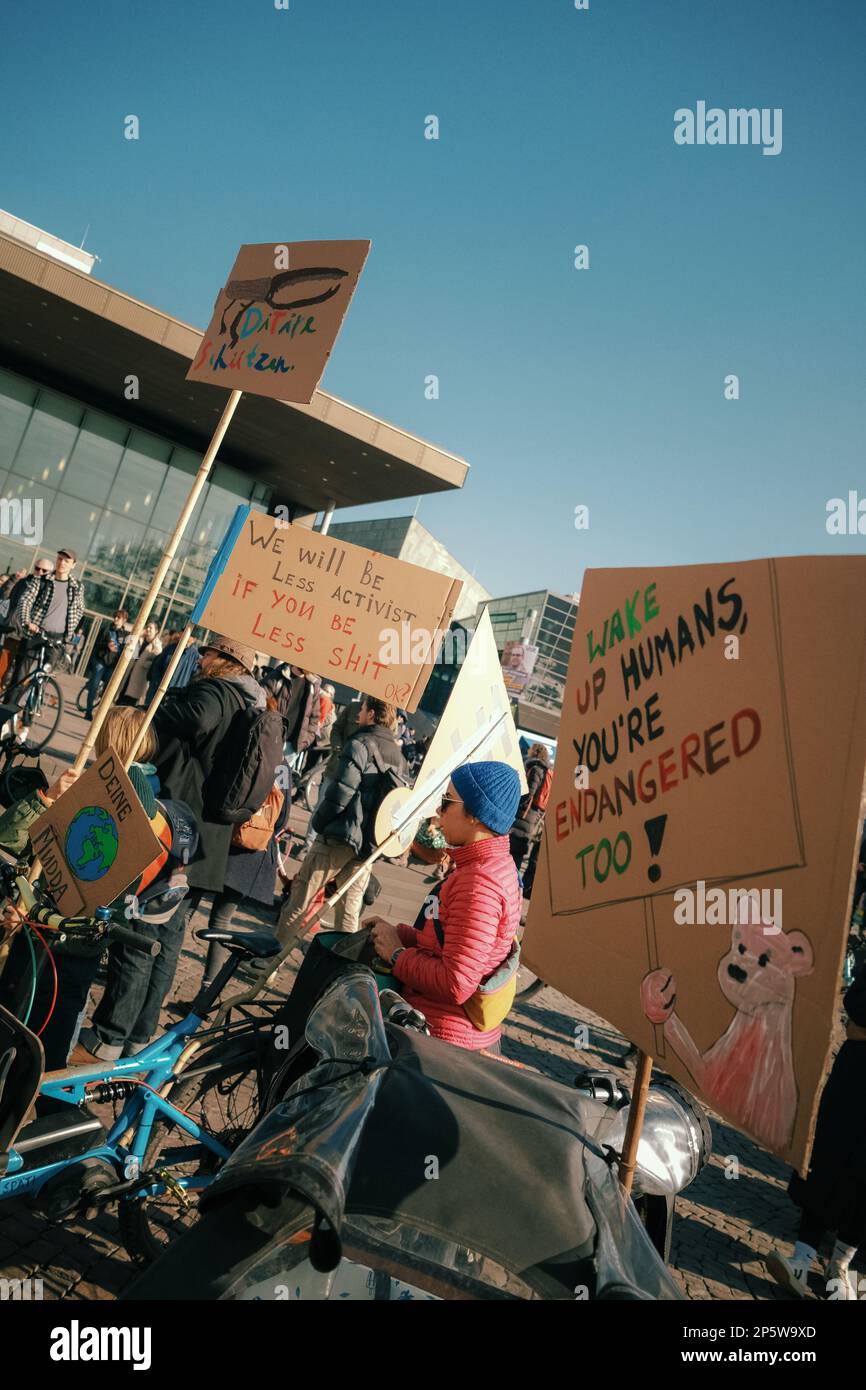 Darmstadt, Germany - 03.03.2023 - Fridays for Future Global Climate ...