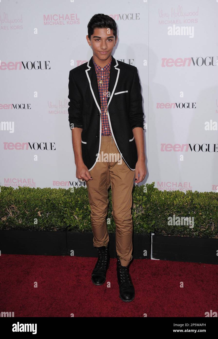 HOLLYWOOD - OCTOBER 01: Actor Mark Indelicato arrives at the 8th Annual Teen Vogue Young ...