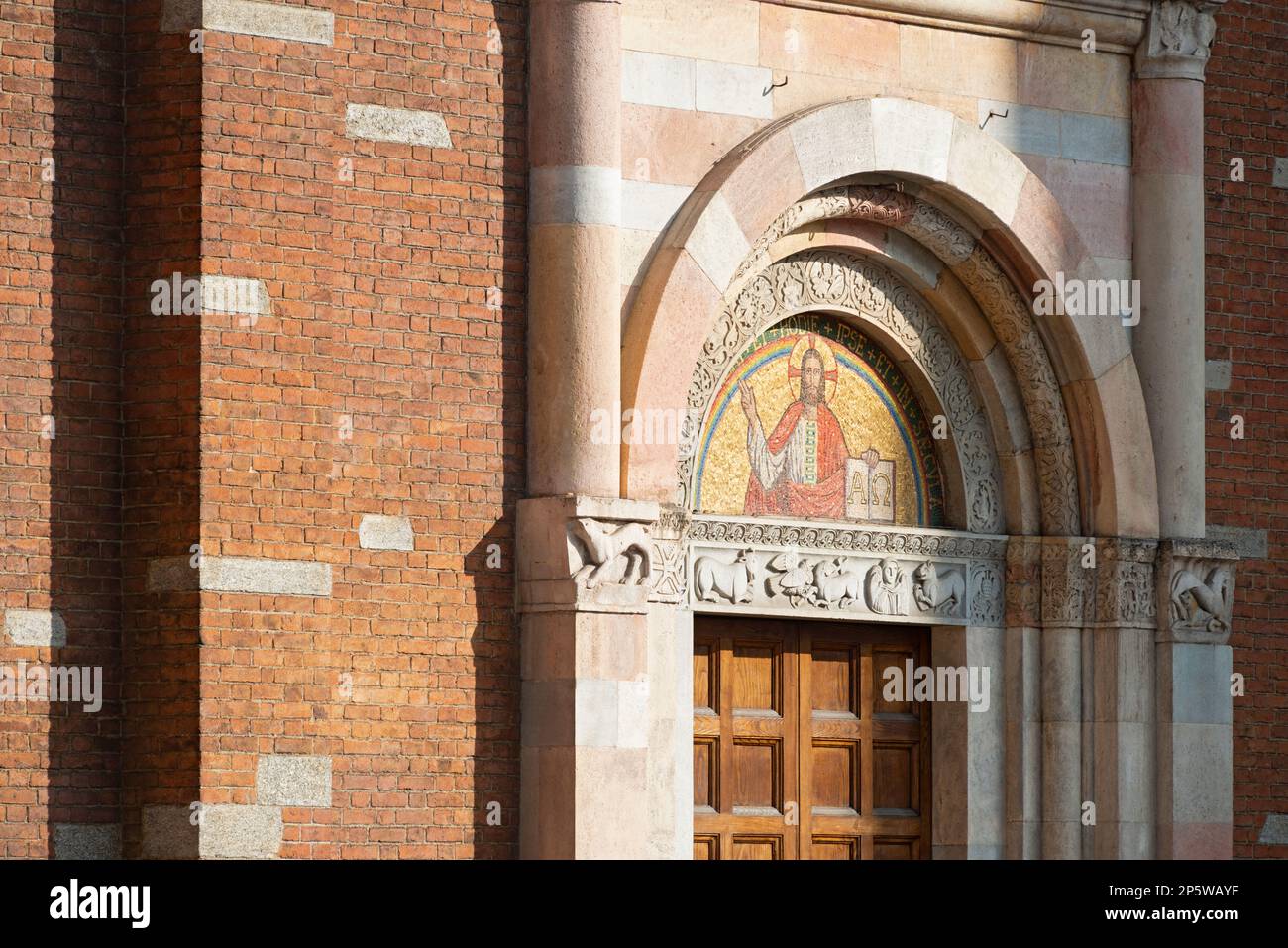 Italy, Lombardy, Milan, Piazza San Babila Square, San Babila Basilica ...