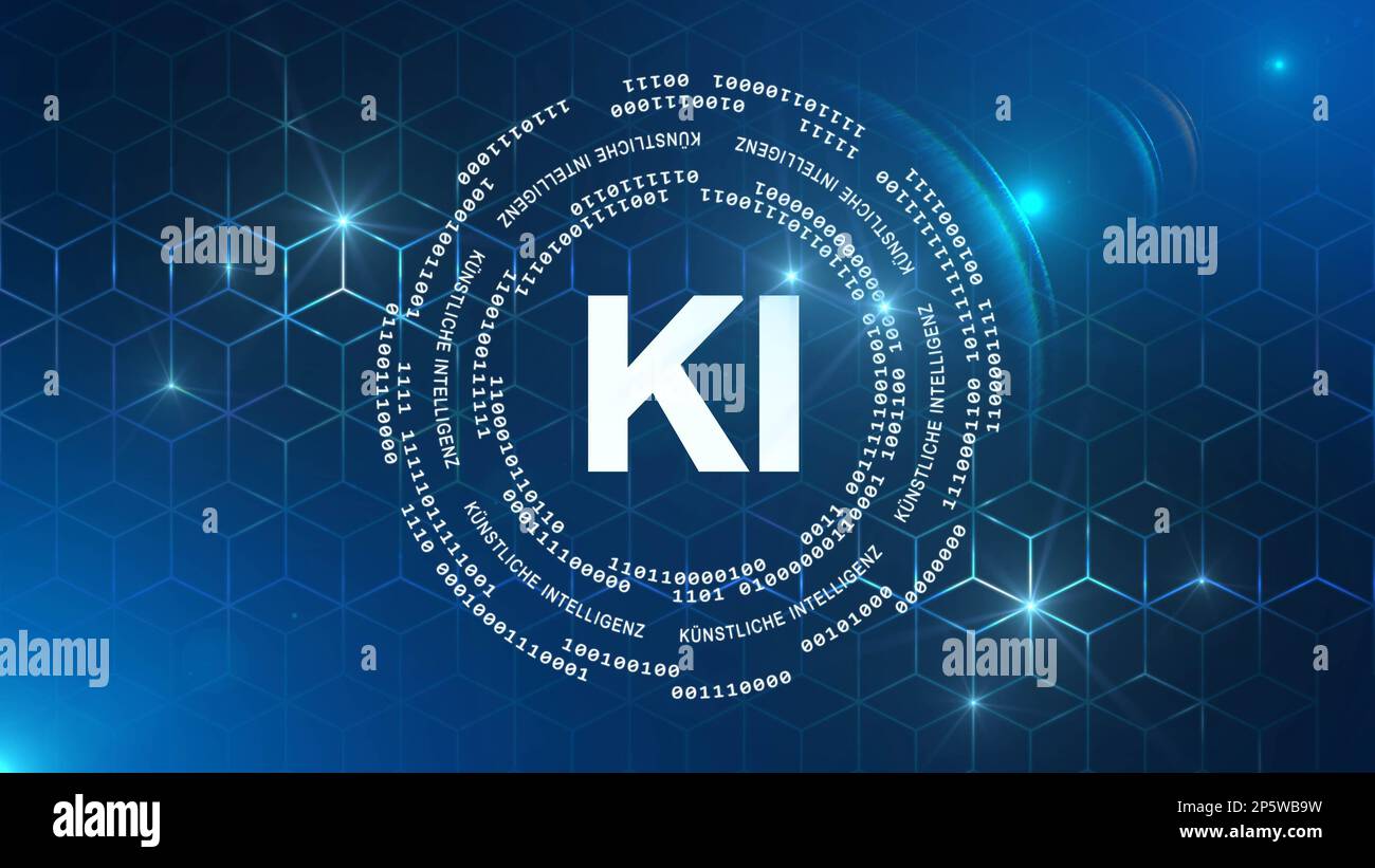 Artificial Intelligence technology concept AI (in german - Kuenstliche ...