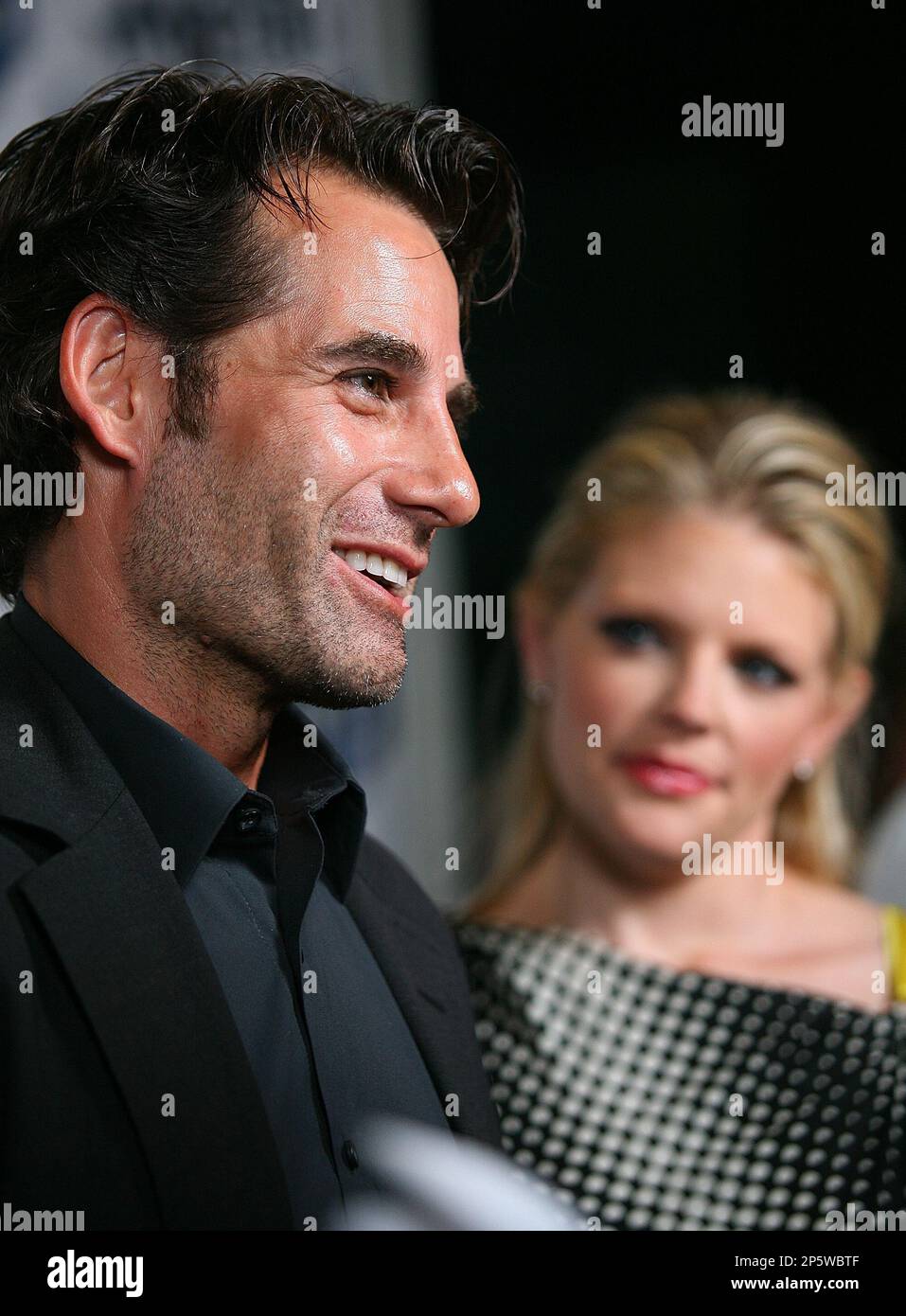 HOLLYWOOD - JULY 31: Actor Adrian Pasdar and musician Natalie Maines ...