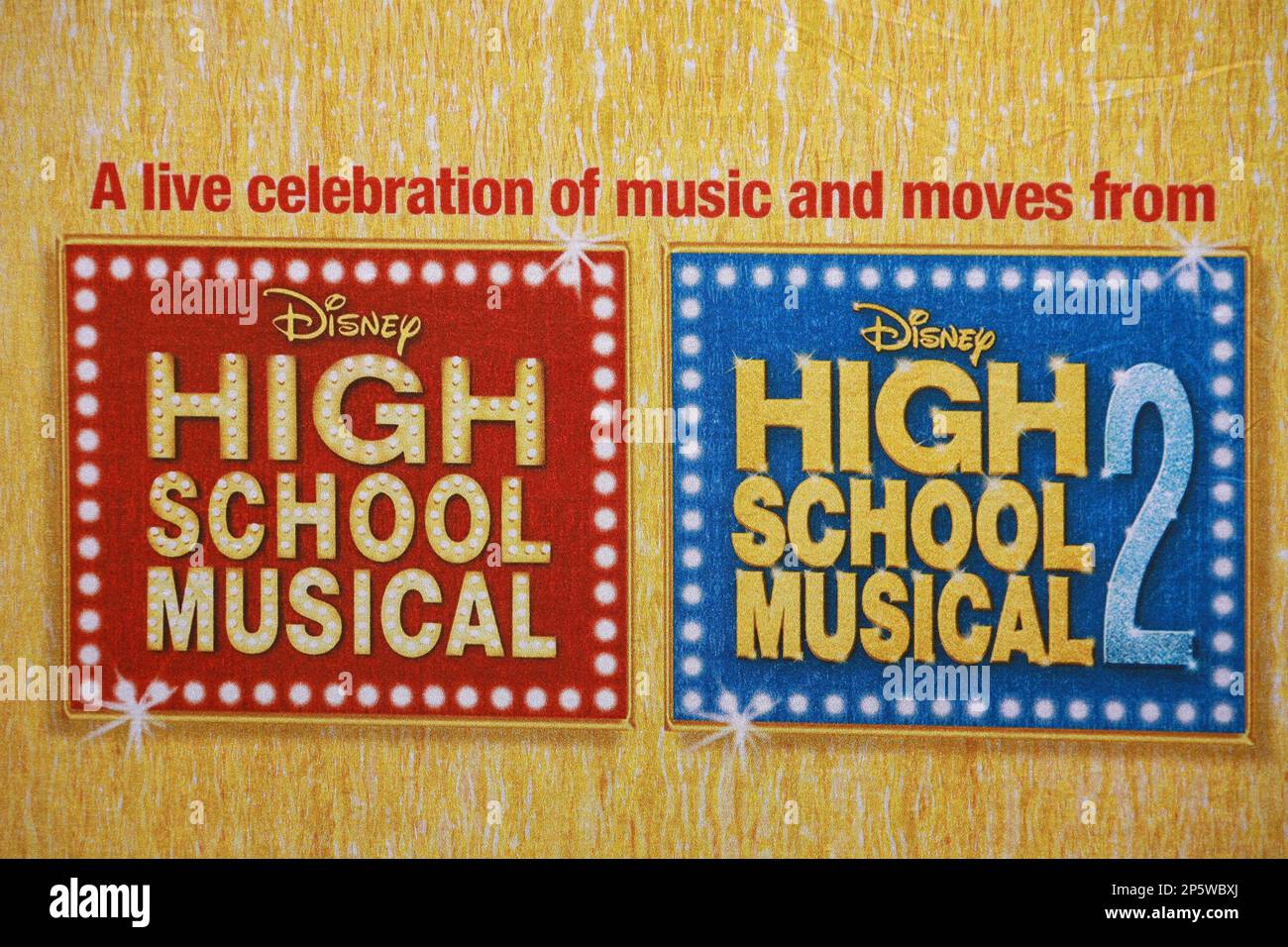Detail view of signage at High School Musical: The Ice Tour at The ...