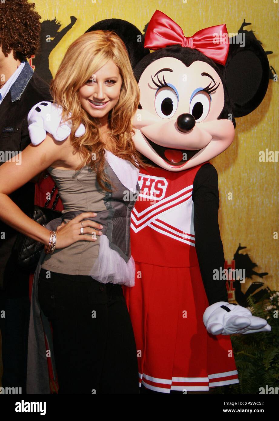 Singer/actress Ashley Tisdale with Minnie Mouse at High School Musical ...