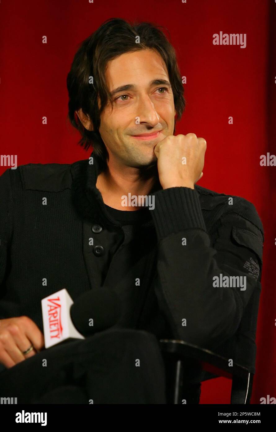 HOLLYWOOD - OCTOBER 02: Actor Adrien Brody at the Variety Screening ...