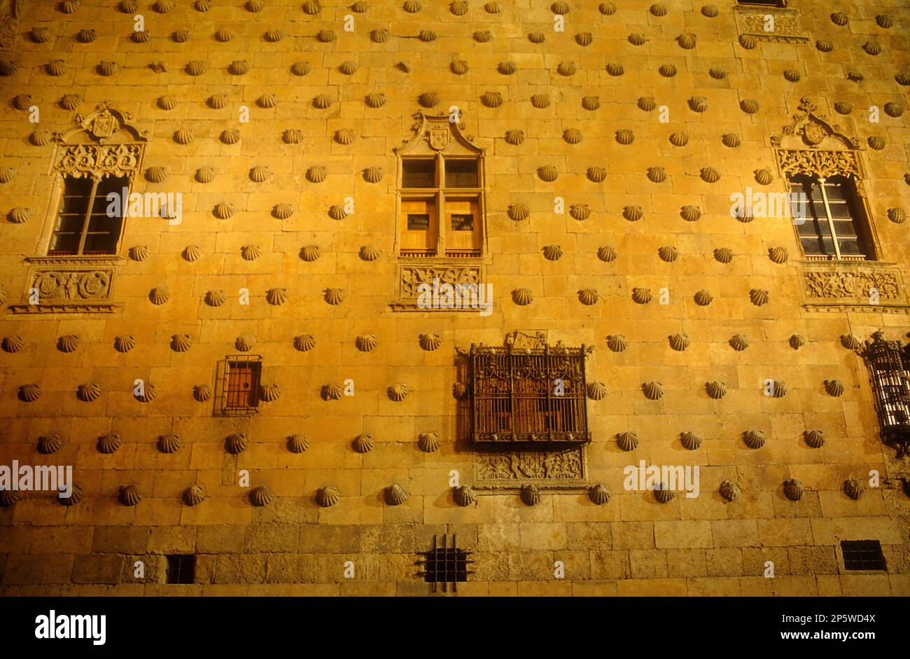 Detail,Casa de las Conchas, House of Shells,Salamanca,Spain Stock Photo ...