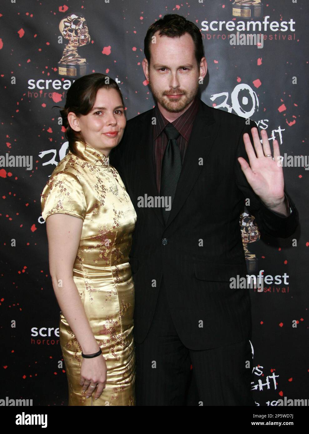 Graphic novel artist Ben Templesmith (R) and guestarrives at the "30 ...