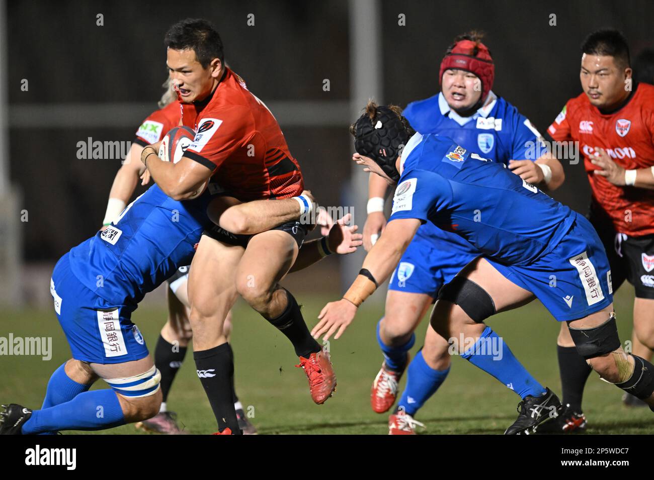 Canon Eagles' Yusuke Kajimura during the 2022-23 Japan Rugby League One ...