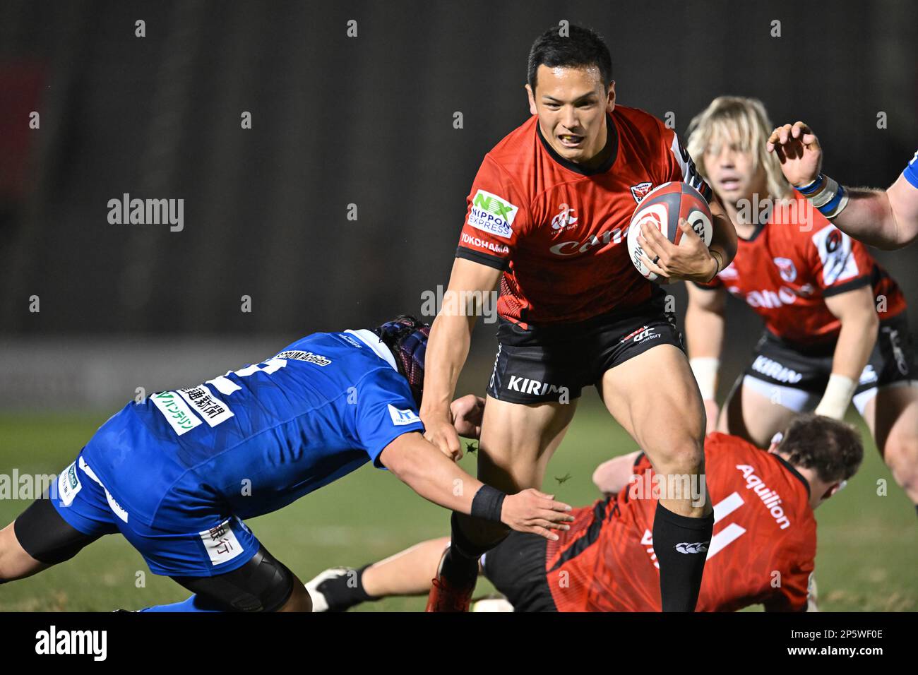 Canon Eagles' Yusuke Kajimura during the 2022-23 Japan Rugby League One ...