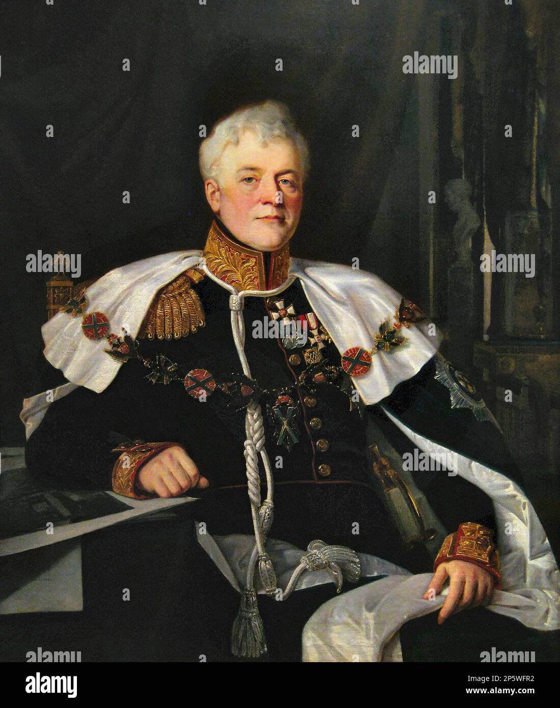 Голицын 1 - Русская школа - XIX век - Riss Franz Nikolaevich - Portrait ...