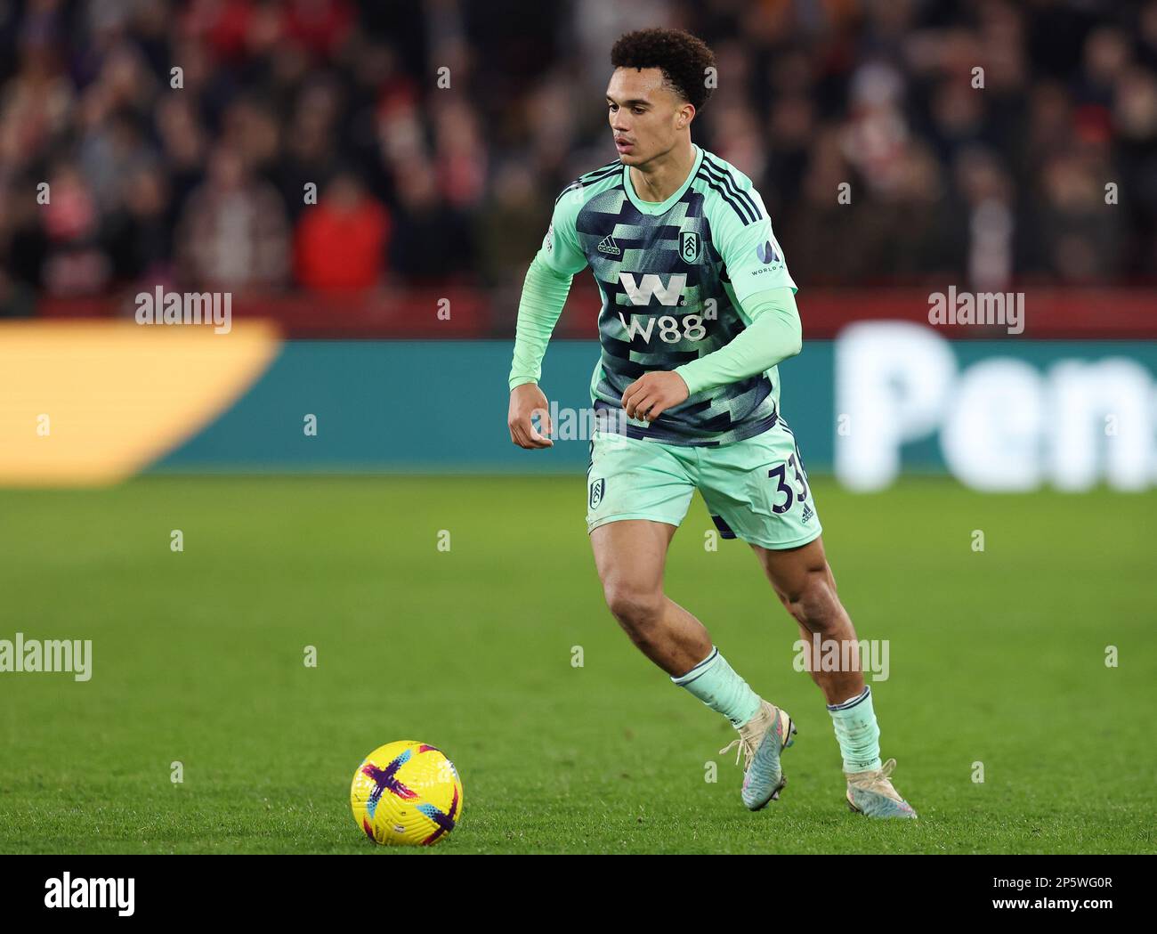 London, England, 6th March 2023. Antonee Robinson of Fulham during the ...