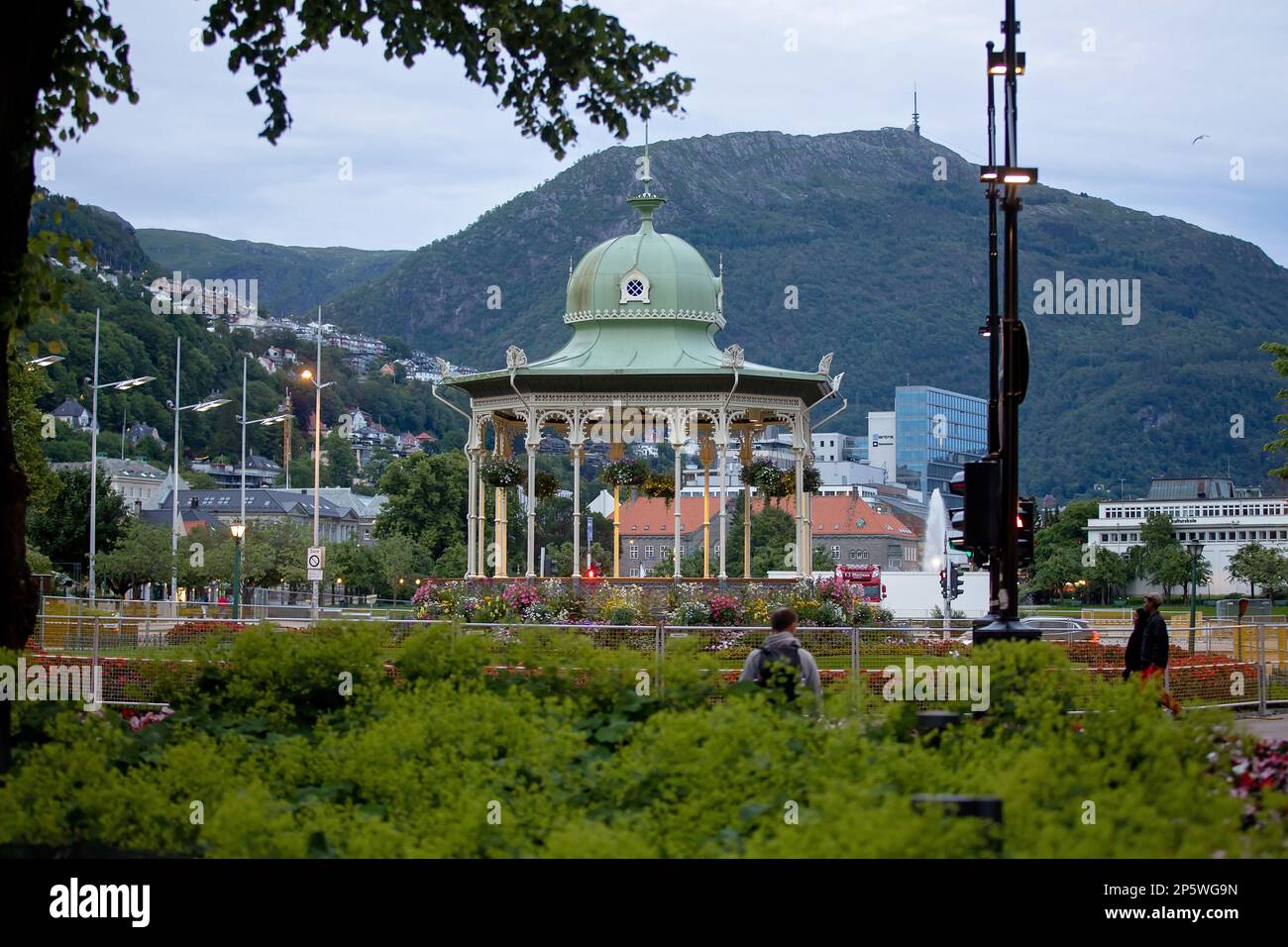 People, children enjoying the amazing views in Norway to fjords ...