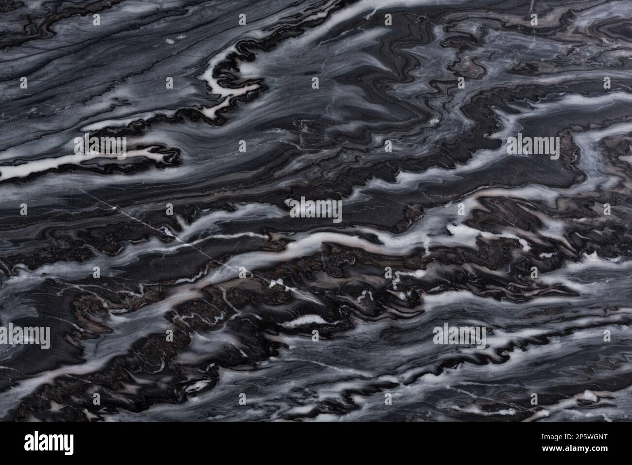 Onda Scura. stylish natural glossy marble stone slab texture. Dark ...