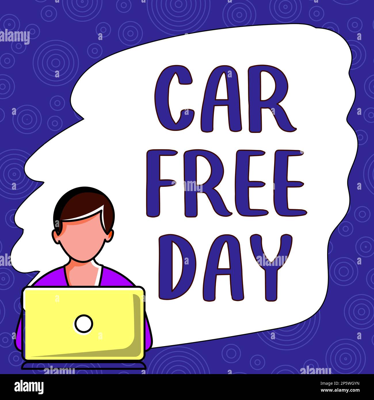 Text showing inspiration Car Free Day. Business concept Environment ...