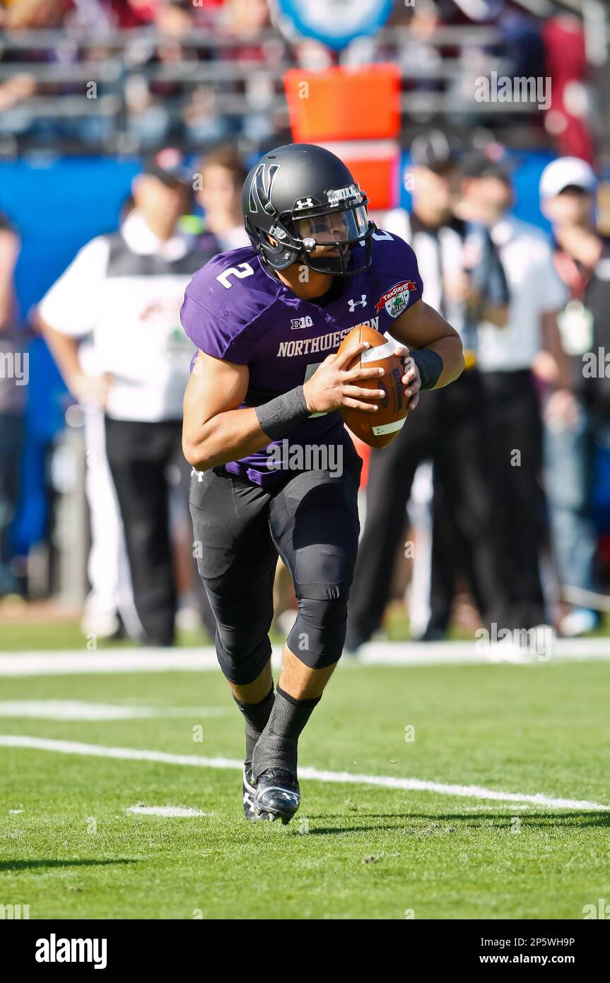 January 01, 2013: Northwestern Wildcats quarterback Kain Colter (2 ...