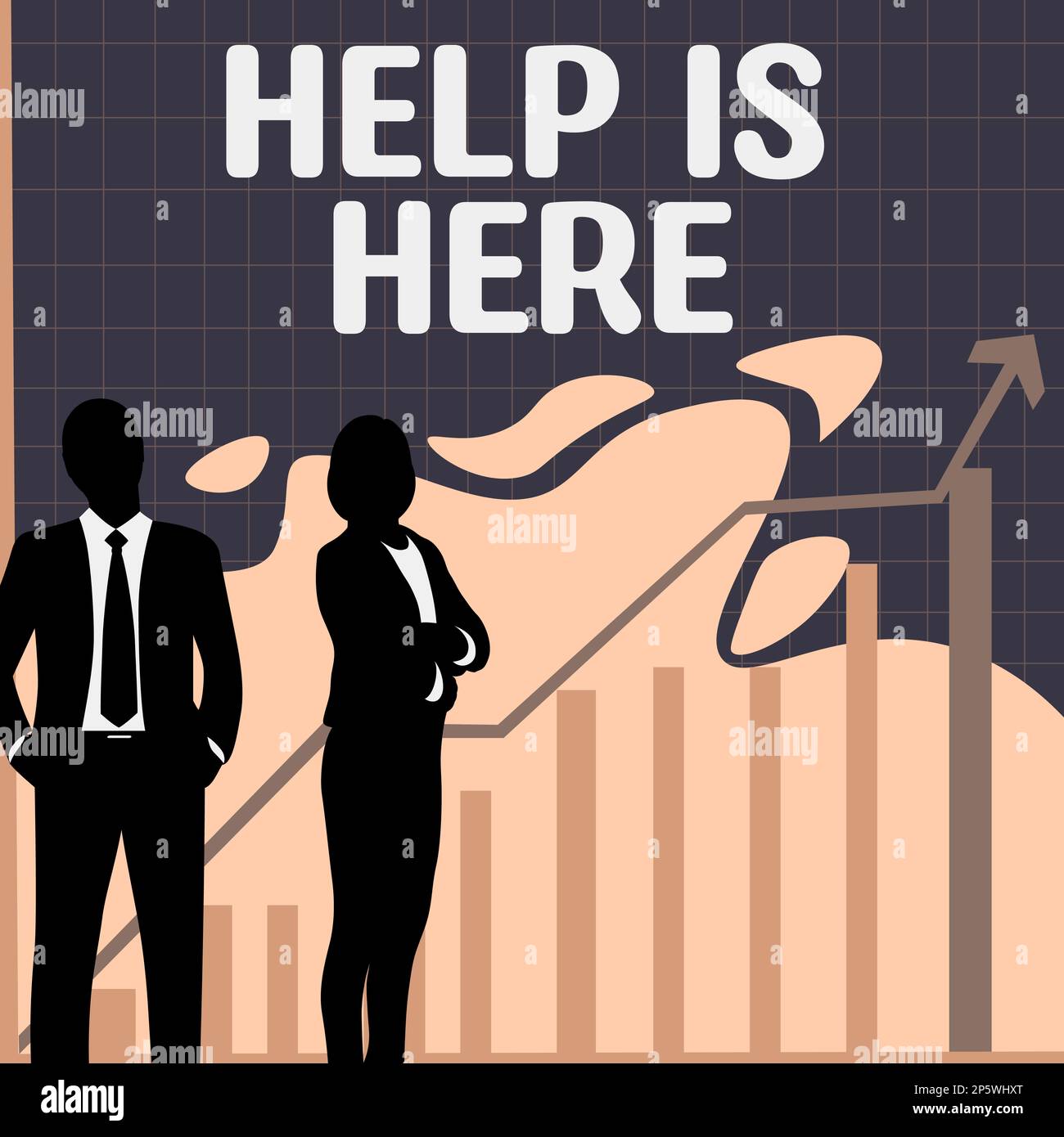 Sign displaying Help Is Here. Business idea The action of helping ...