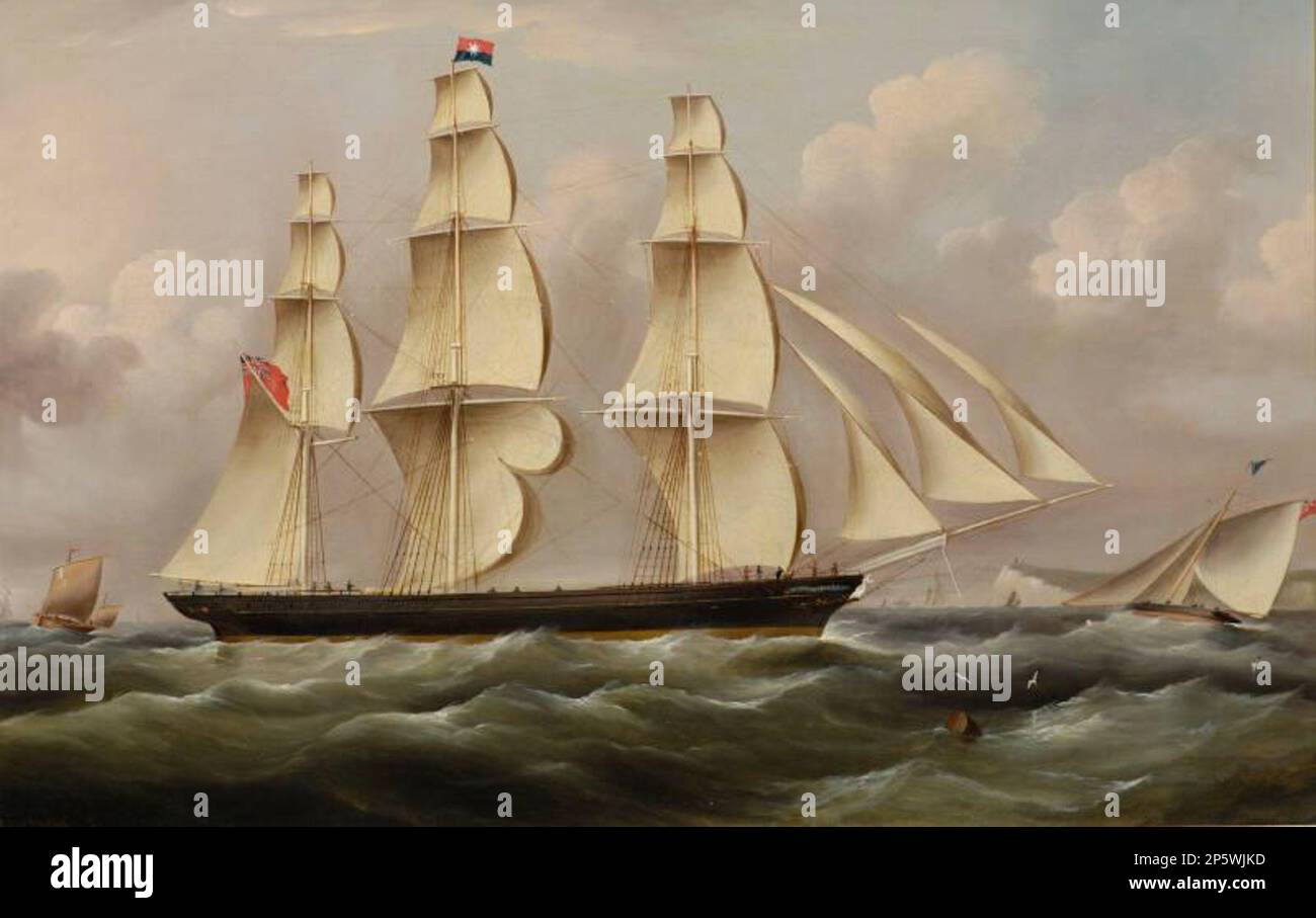 Ship 'Wooloomooloo', Richard Ball Spencer (London, England, 1812 - 1897 ...