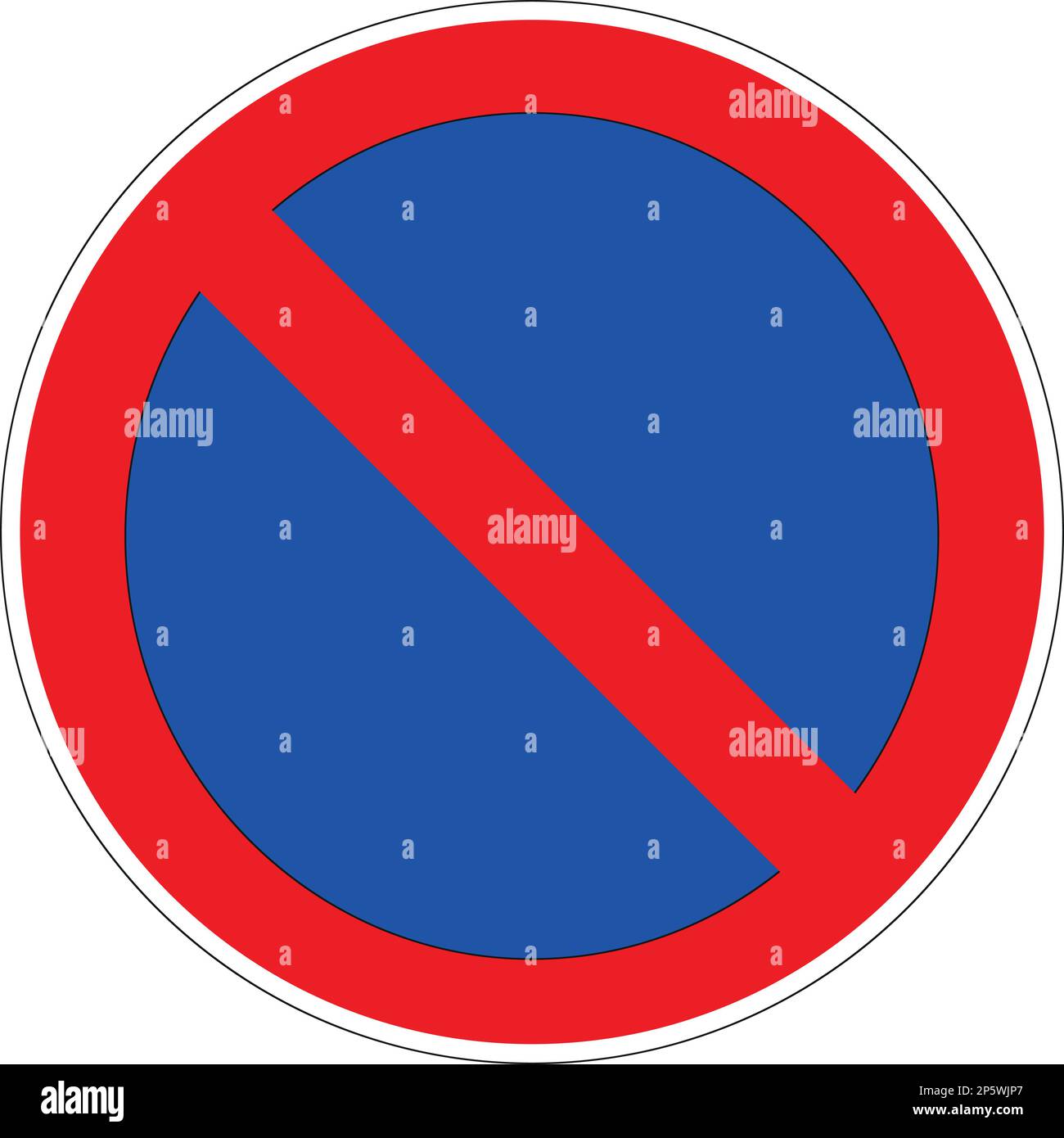 French road sign: No Parking Stock Vector Image & Art - Alamy