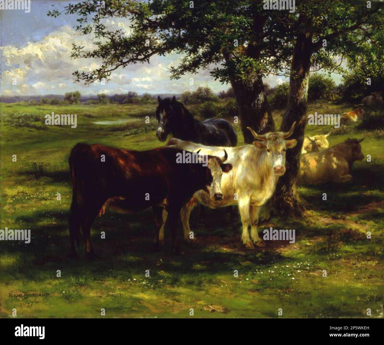 Noon Day Rest, Rosa Bonheur (Bordeaux, France, 1822 - 1899) 1877 Stock ...