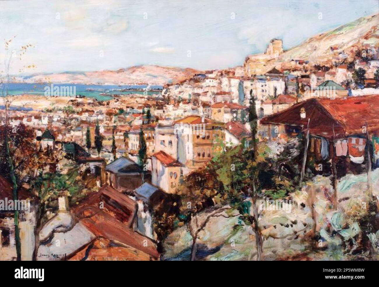 Gibraltar, James Kay (Lamlash, Arran, Scotland, 1858 - 1942 Stock Photo ...