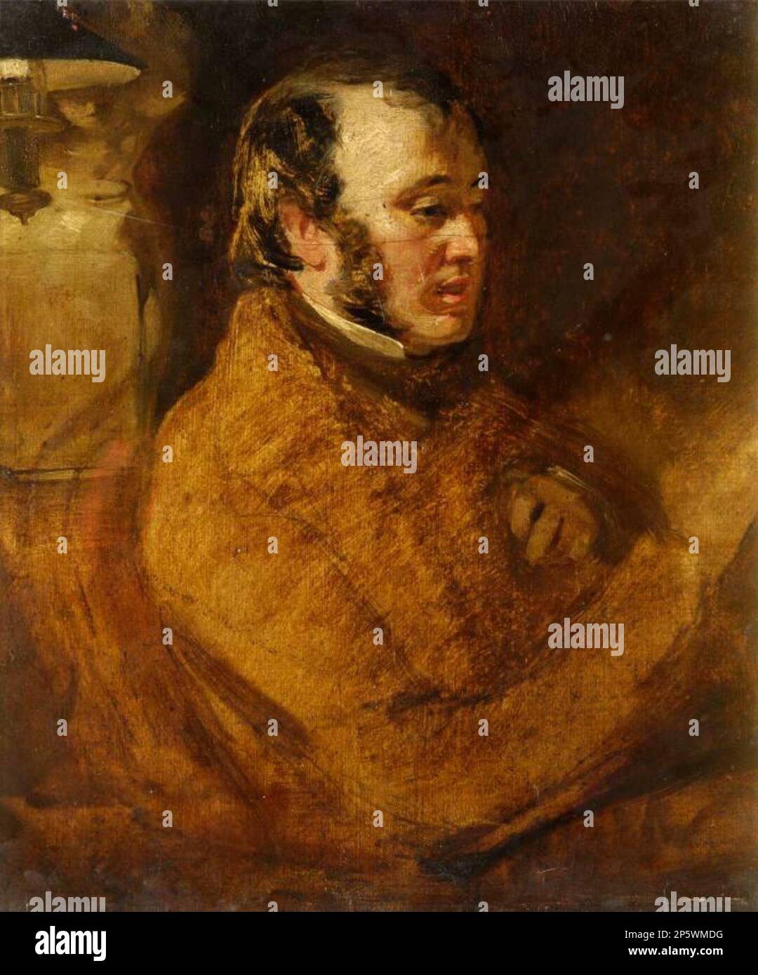 Head of John Phillip, RA, Charles Gow (active 1844 - 1872) 1847 Stock Photo - Alamy