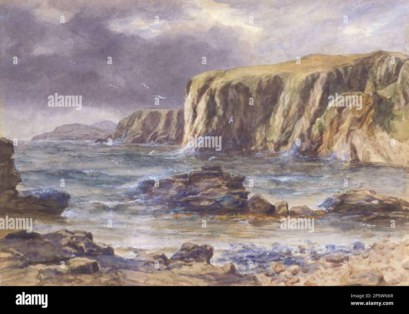 Coast Scene - On the Colvend Coast Dalbeattie, James Faed (Gatehouse of ...