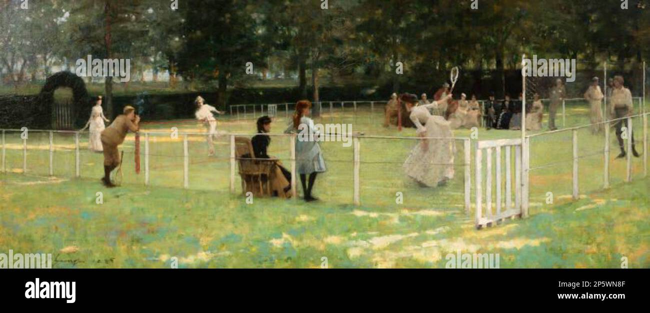 The Tennis Party, Sir John Lavery (Belfast, Northern Ireland, 1856 ...