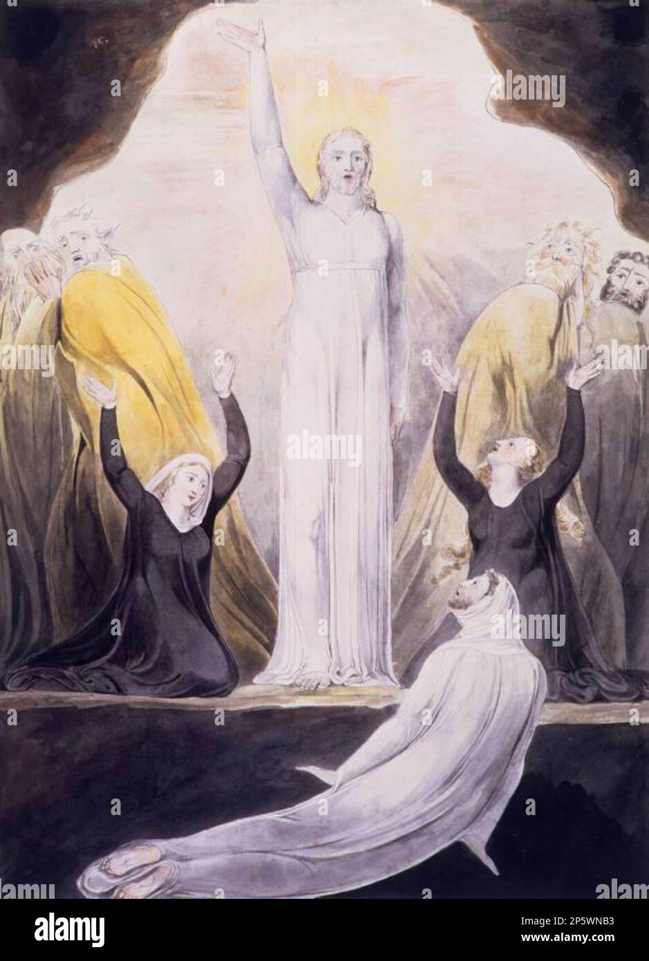 The Raising of Lazarus, William Blake (London, England, 1757 - 1827 ...