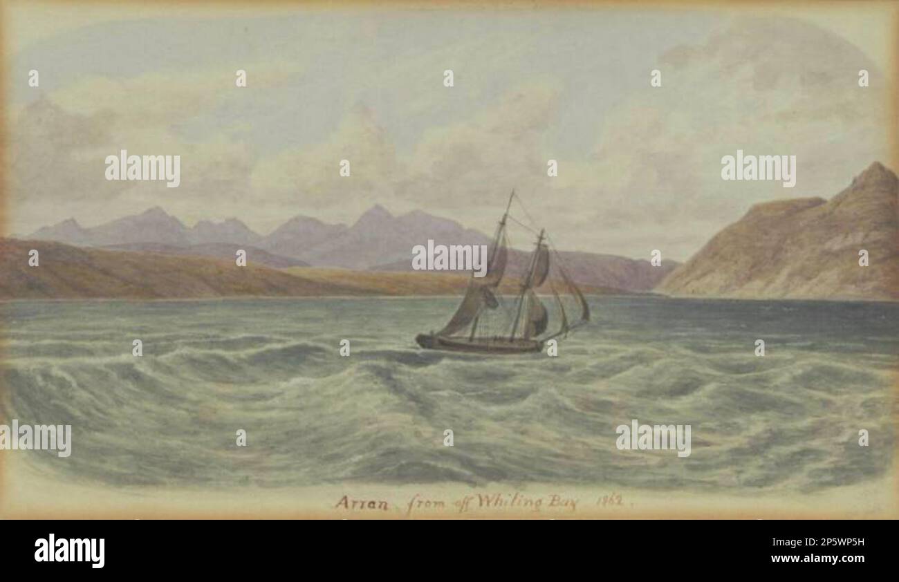 Arran from off Whiting Bay, Henry Gastineau (London, England, 1791 ...