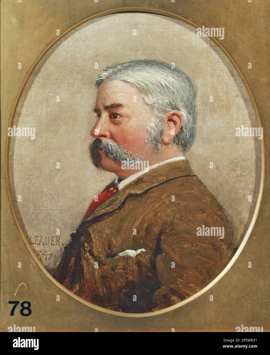 Self Portrait, Benjamin Williams Leader (Reading, England, 1831 - 1923 ...